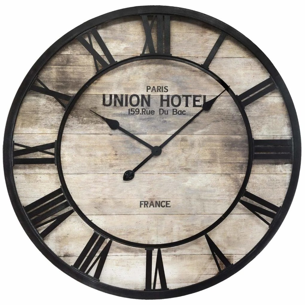 Nástěnné hodiny UNION HOTEL, průměr 68 cm