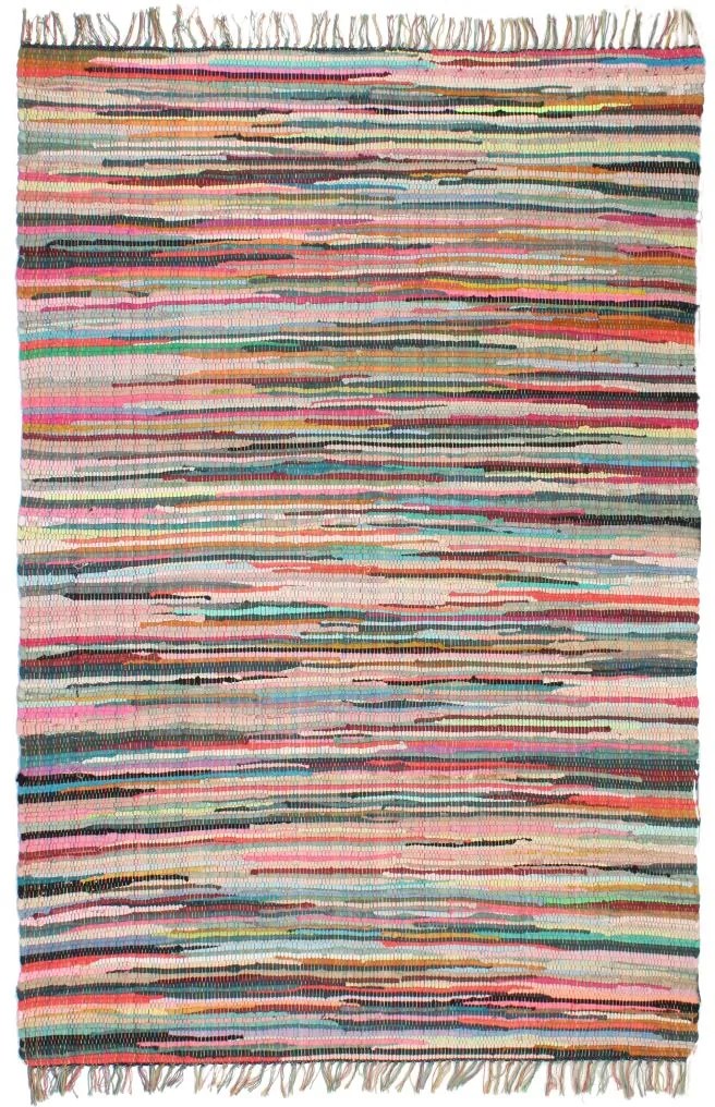 Ručně tkaný koberec Chindi bavlna - vícebarevný | 160x230 cm