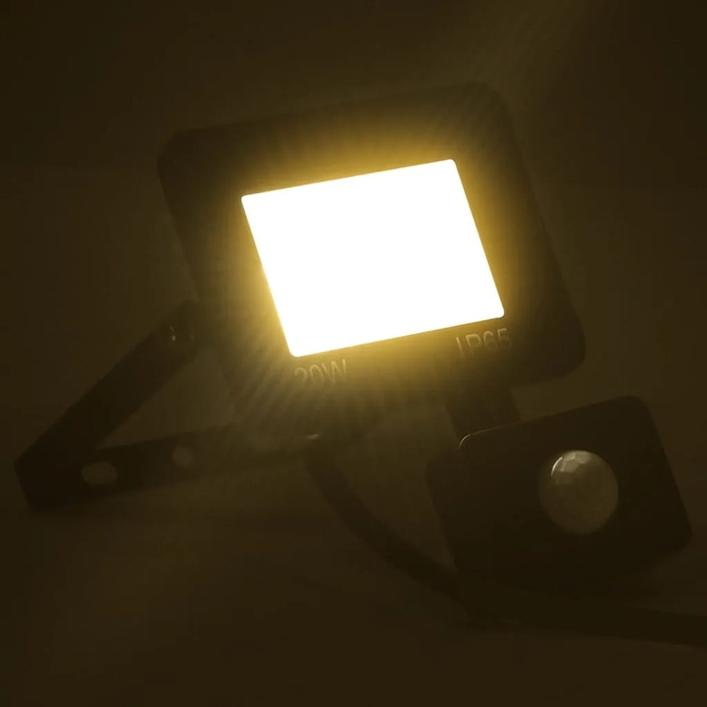 Led Reflektor Se Senzorem Teplé Bílé Světlo