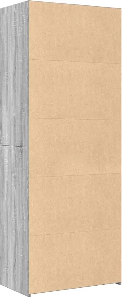 Skříň highboard šedá sonoma 70 x 41 x 185 cm kompozitní dřevo 3281692