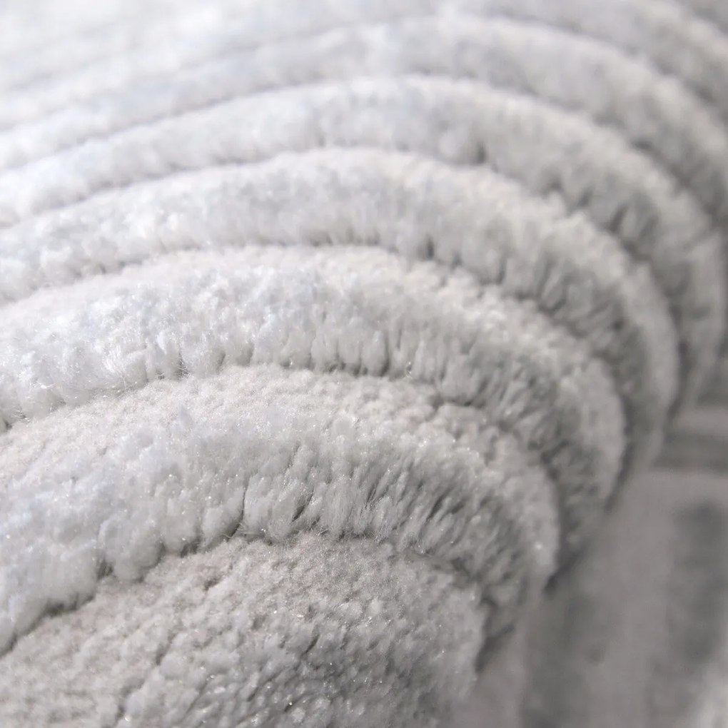 Angel Carpet, Kusový koberec Zafiro 19 Grey, 60x110, šedá, kancelář
