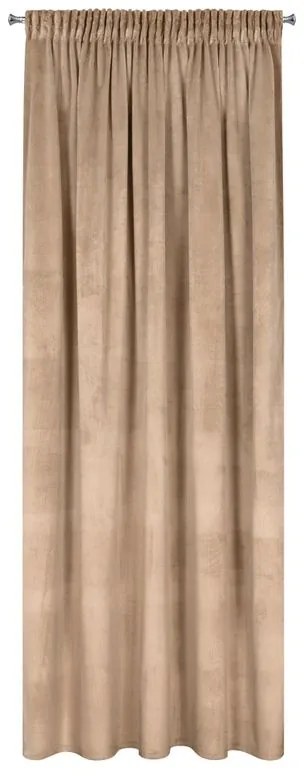 Béžový závěs na pásce MELANIE 140x270 cm