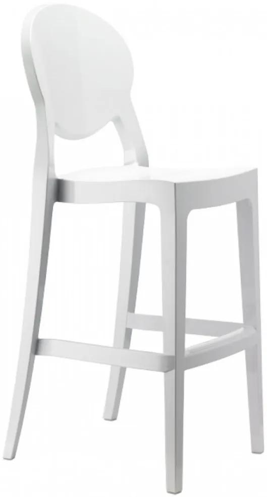 SCAB - Barová židle IGLOO vysoká - bílá