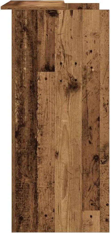 Recepční stůl starého dřeva 100x50x103,5 cm kompozitní dřevo 3324167