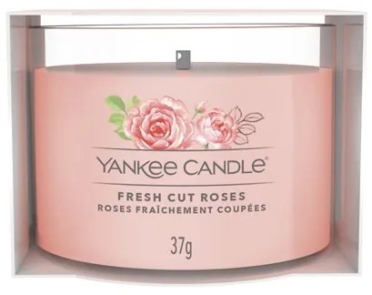 Yankee Candle votivní svíčka ve skle Fresh Cut Roses 37g