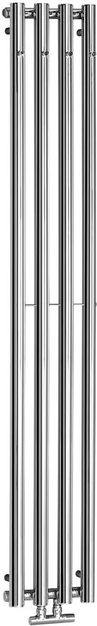 Sapho Pilon otopné těleso 270 x 1800 mm se čtyřmi háčky pro ručník chrom IZ120T