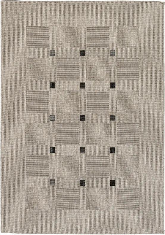 Hans Home | Kusový koberec Andria 163004 Squares Silver - 160x230