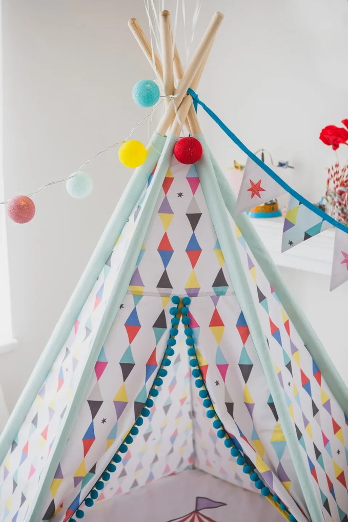 Vigvam design Teepee Circus - čtvercové s doplňky