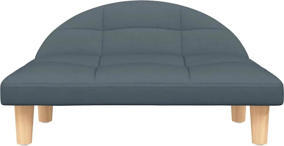 Pelíšek pro psy tmavě šedý 70 x 52 x 30 cm textil 171934