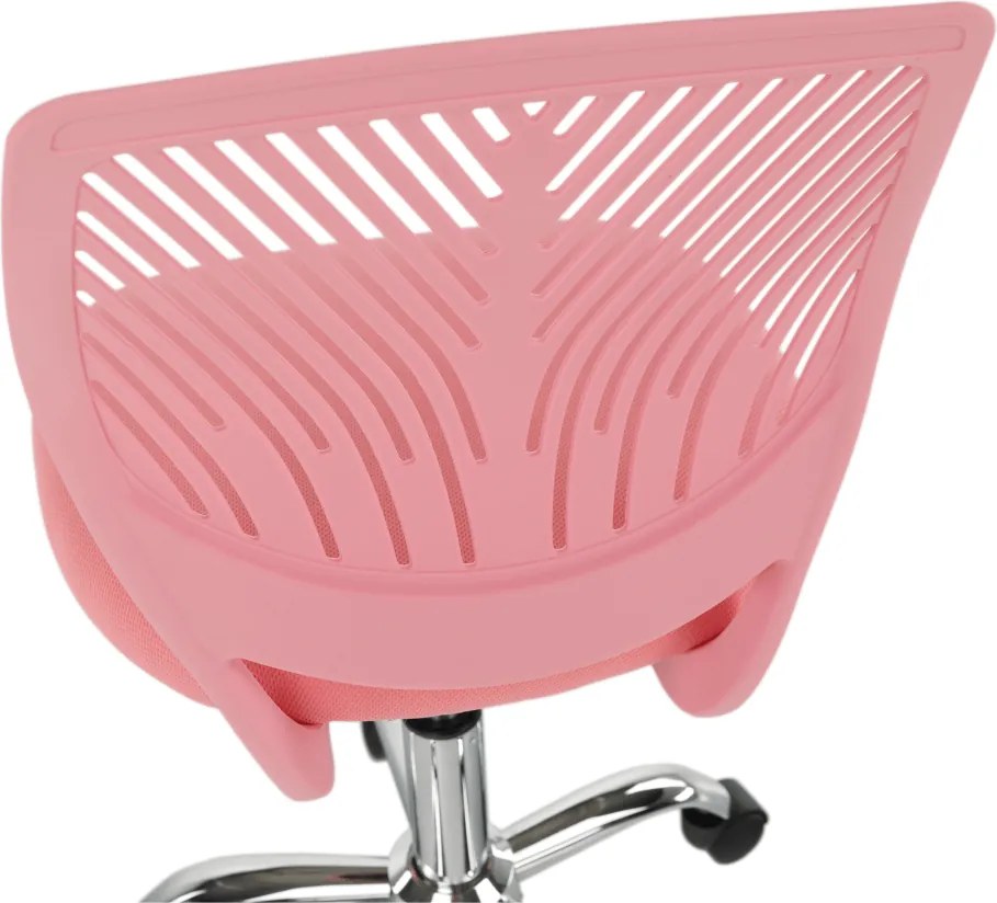Dětská židle PIXIE - růžový polyester