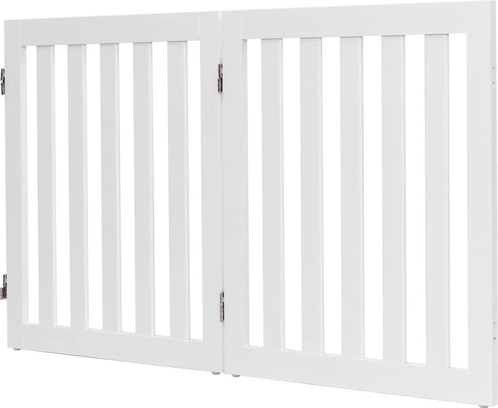 Costway Překážka pro psy, 60 cm vysoká, ochranná branka, dřevěná, skládací, 2