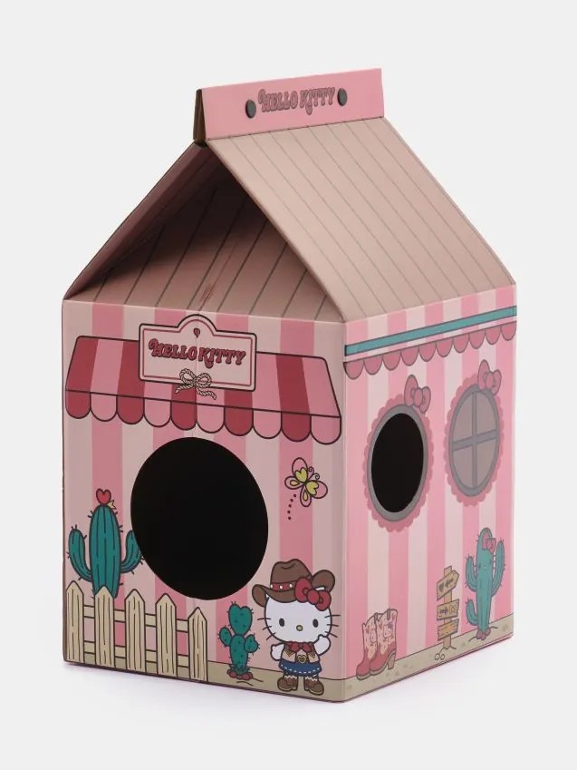 Sinsay - Kartonový domeček pro kočku Hello Kitty - růžová