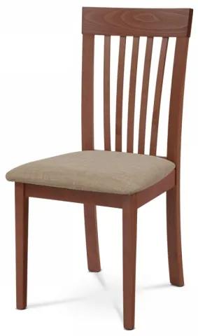 Jídelní židle třešeň potah krémový, BC-3950 TR3