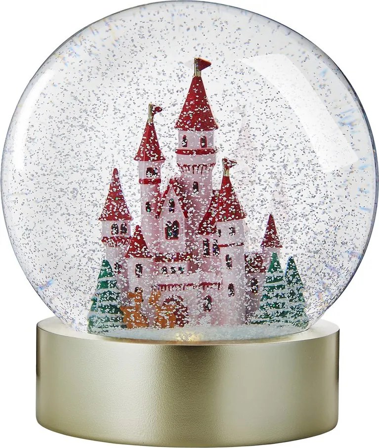 CASTLE Sněhová koule svítící zámek 20 cm