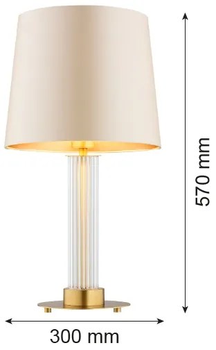 Argon 8541 - Stolní lampa HAMPTON 1xE27/15W/230V béžová