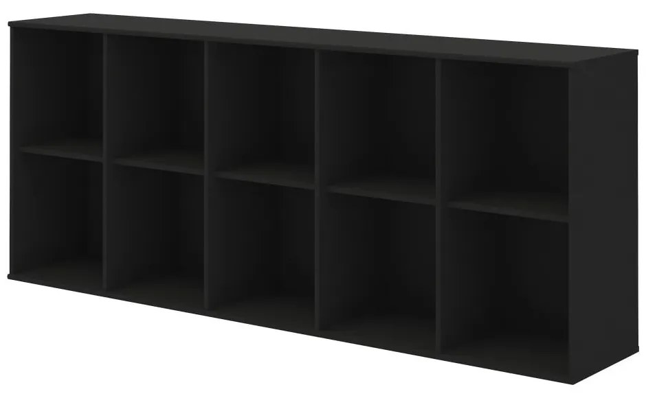 Černý modulární policový systém 169x69 cm Mistral Kubus - Hammel Furniture