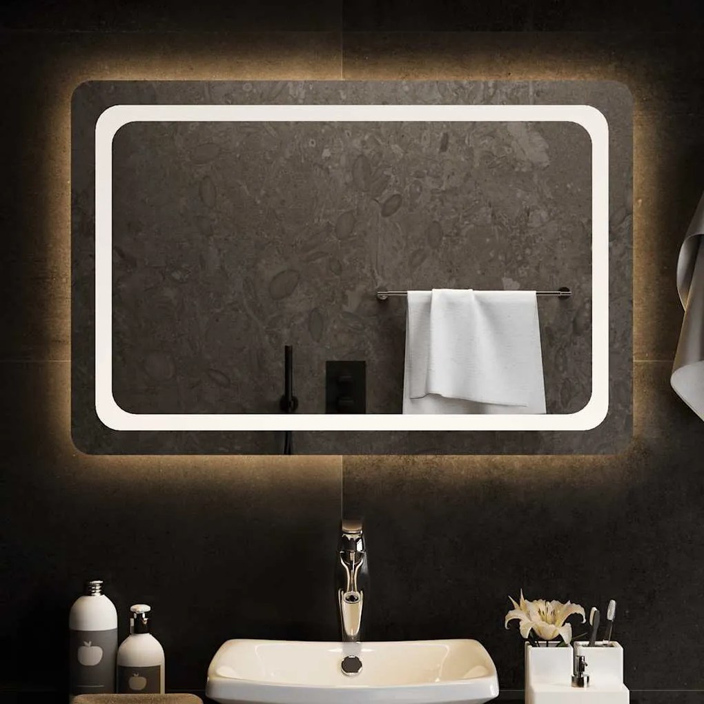 Koupelnové zrcadlo s LED osvětlením 90x60 cm 151790