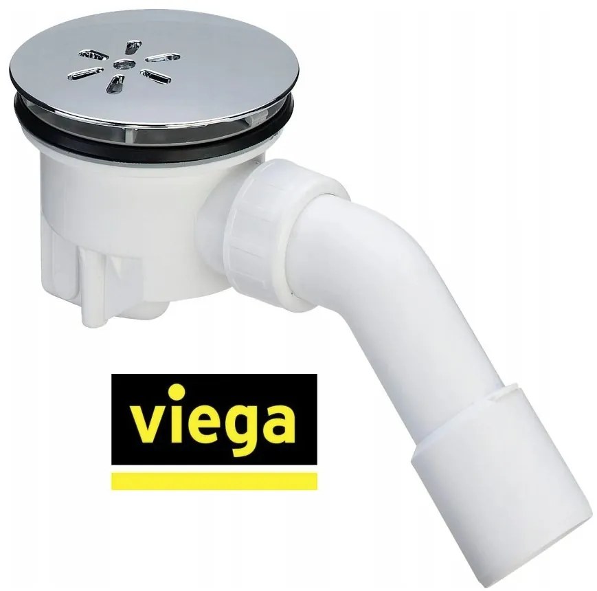 Viega Tempoplex, sifon pro sprchové vaničky o průměru 90 mm 6956EX, chromová, 364786