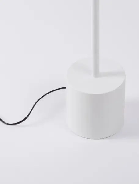LED bílo-černá stojací lampa Vetro
