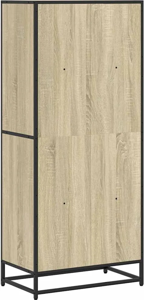 Knihovna dub sonoma 60 x 35 x 139 cm kompozitní dřevo 3300841