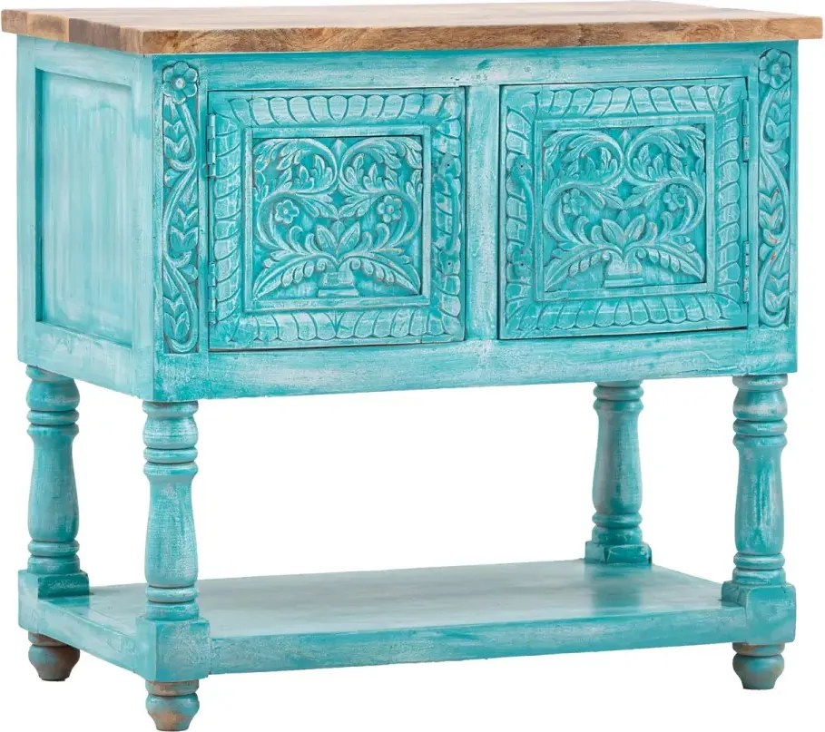 furniture-nabytek.cz - Masivní koupelnová sada Santoro, modrá, Holz - Mango