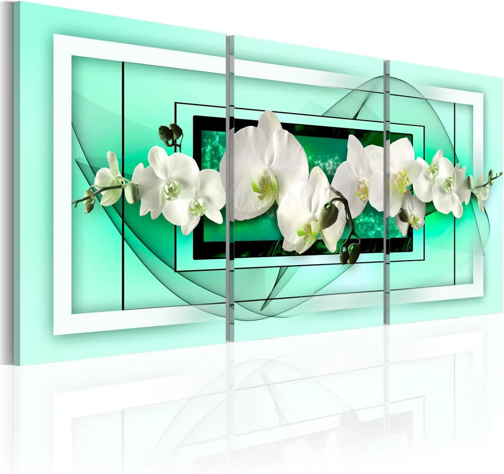 Obraz - April and orchids - 120x60