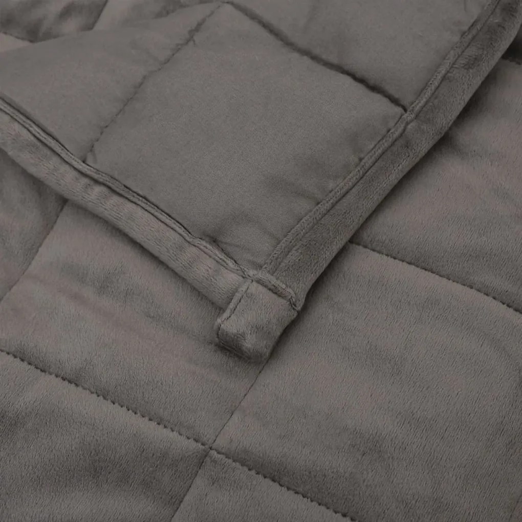 Zátěžová deka šedá 152 x 203 cm 11 kg textil 3154838