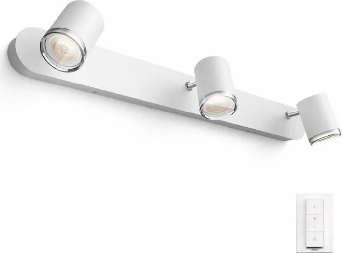 Hue White Ambiance bodové koupelnové svítidlo Philips Adore 34361/31/P7 bílé 3x5,5W, IP44