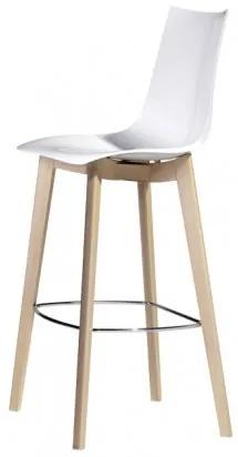 Scab Barová židle Natural ZEBRA antishock Barva plastu Scab Lesklá bílá Moření Scab FW-buk wenge 2810,2811