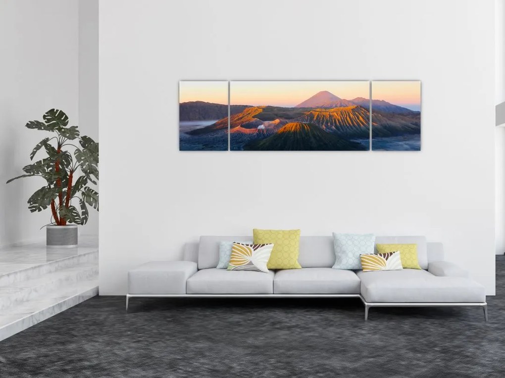 Obraz hory Bromo v Indonésii (170x50 cm)