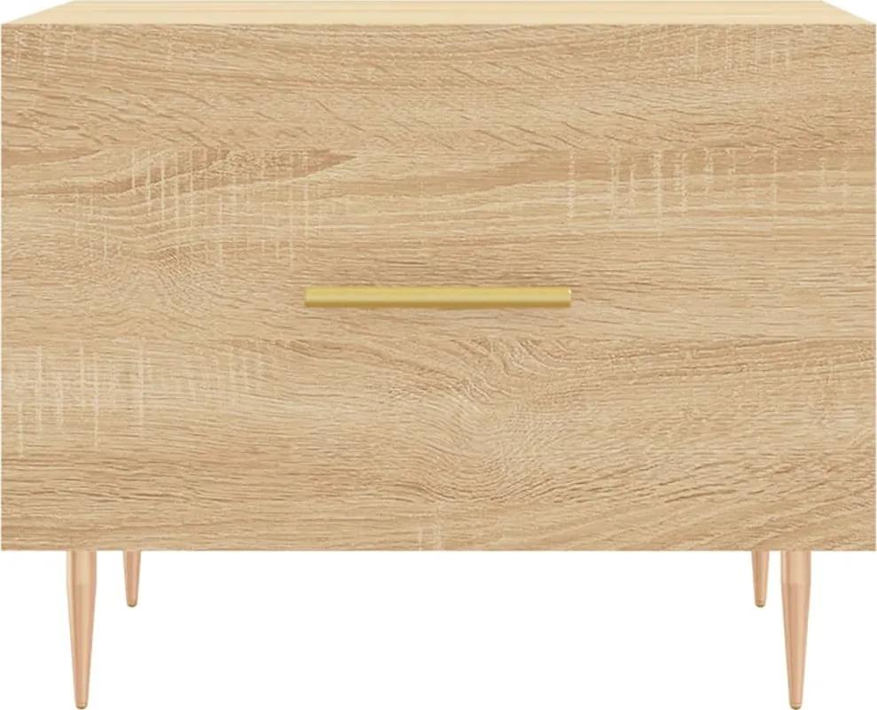 vidaXL Konferenční stolek 50 x 50 x 40 cm kompozitní dřevo [829370] Barva: Černá
