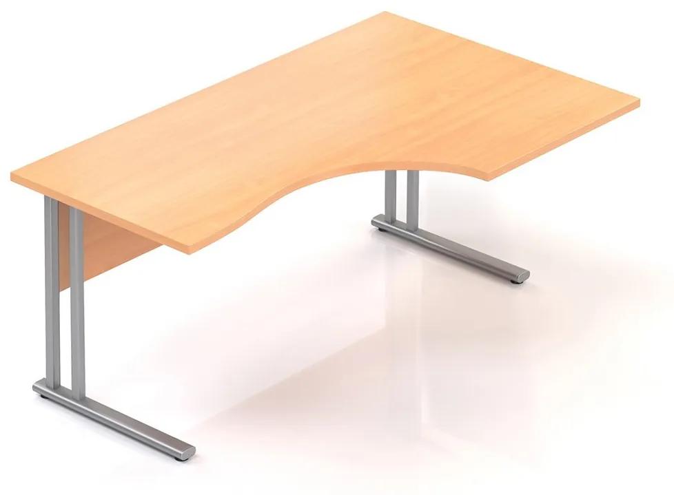 Rauman Kancelářský stůl Visio K 160x70/100 cm pravý Barva: Ořech