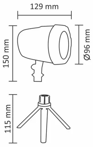 LED Venkovní laserový projektor LED/5W/230V IP44