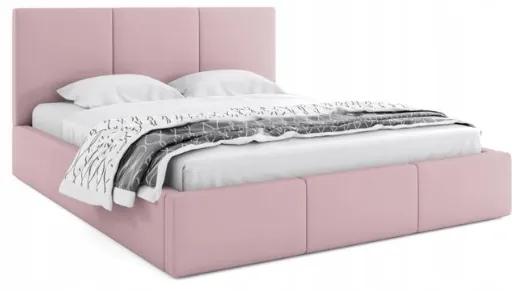 Manželská postel HAILEY 3 | bez matrace 160 x 200 cm Barva: Růžová