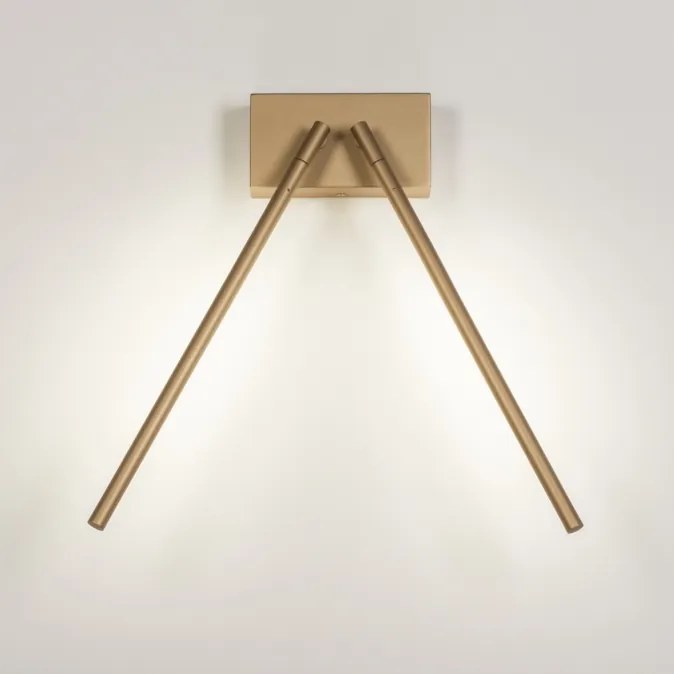 Nástěnné minimalistické LED svítidlo Grado Gold Dualle