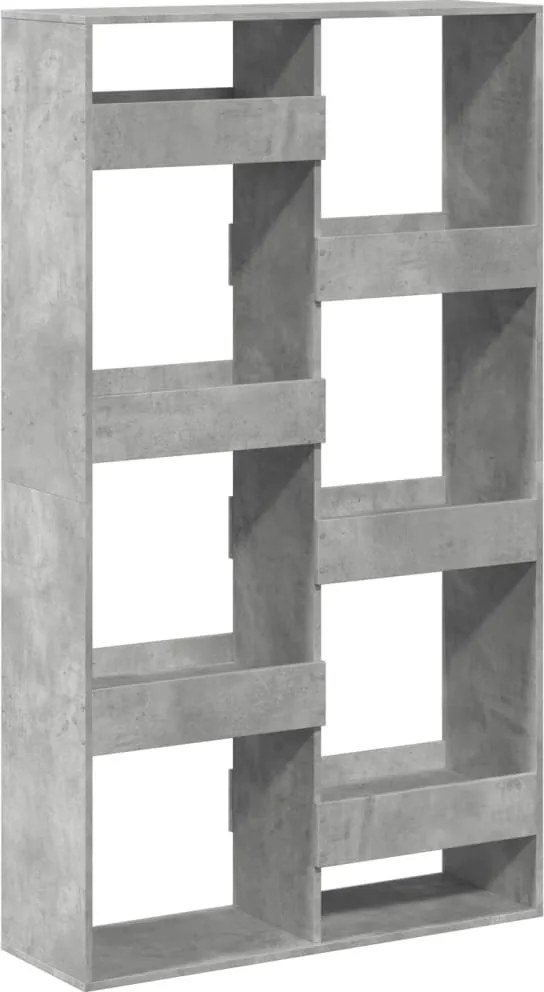 Dělicí stěna betonově šedá 100 x 33 x 175 cm kompozitní dřevo 3309576