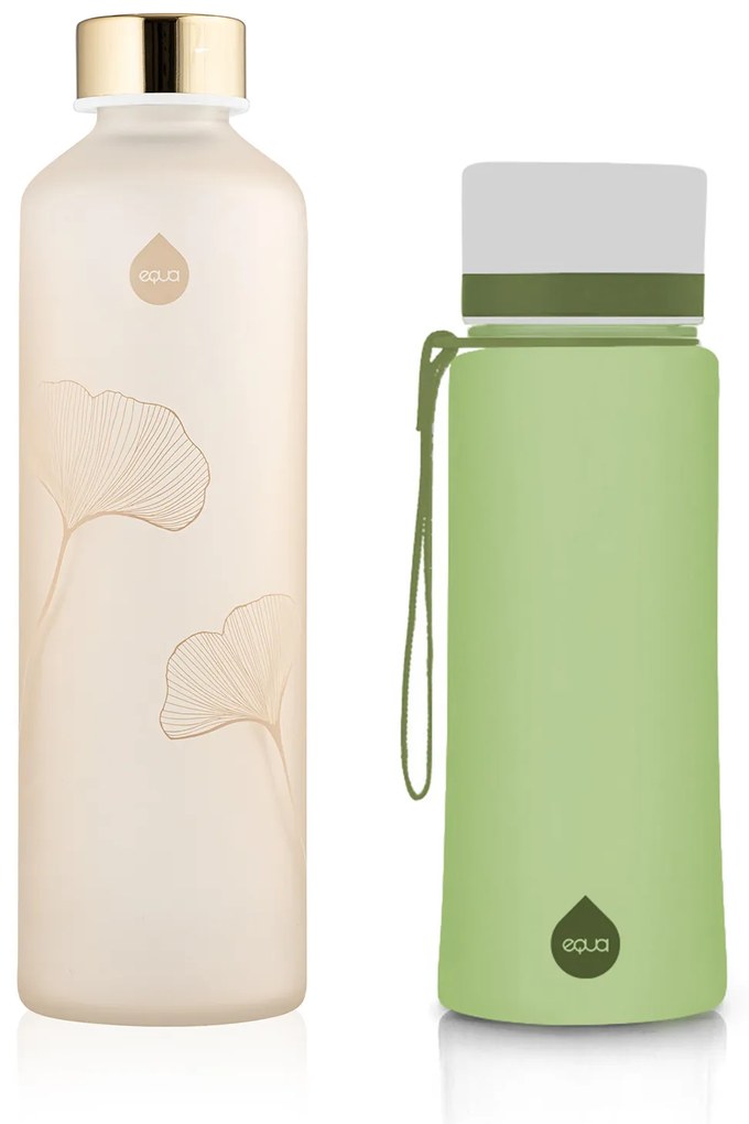 DUO Mismatch Ginkgo (750 ml) + Plain Olive (600 ml)