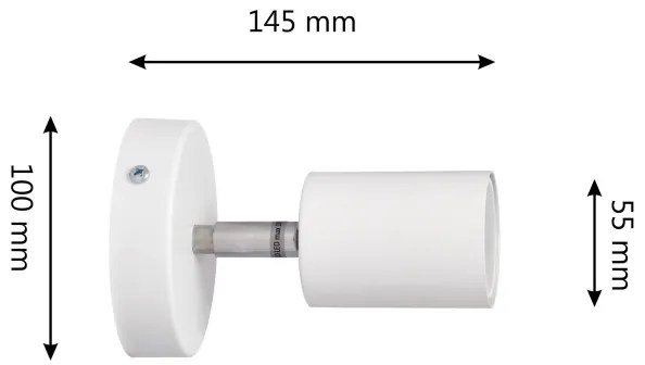 LED Nástěnné bodové svítidlo TUNE 1xGU10/4,8W/230V bílá