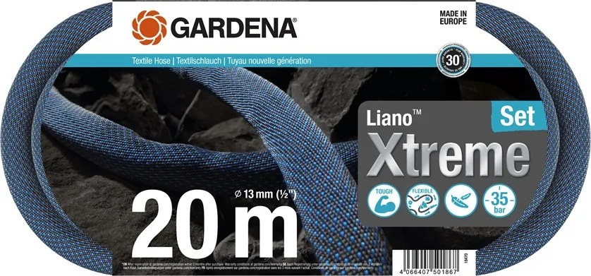 Textilní hadice Liano Xtreme 20 m - sada Gardena 18470-20