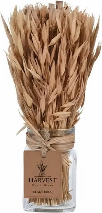 Dekorativní tráva ve váze – měděná 22 cm
