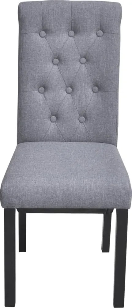 vidaXL Jídelní židle 4 ks textil [272245] Barva: světle šedá