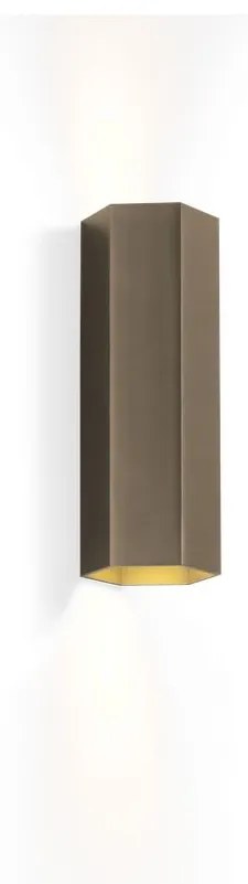 Wever Ducré 301420Q0 Hexo mini 2.0 PAR16, bronzové nástěnné šestiúhelníkové svítidlo, 2x35W GU10, výška 20cm