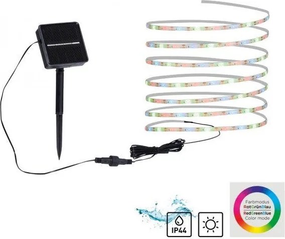 LD 19971-18 TEANIA SOL LED solární LED pásek 8 barevných módů pro venkovní použití IP44 zápich RGB - JUST LIGHT