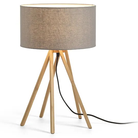 RENDL R13338 EL PASO stolní lampa, dekorativní šedá bambus
