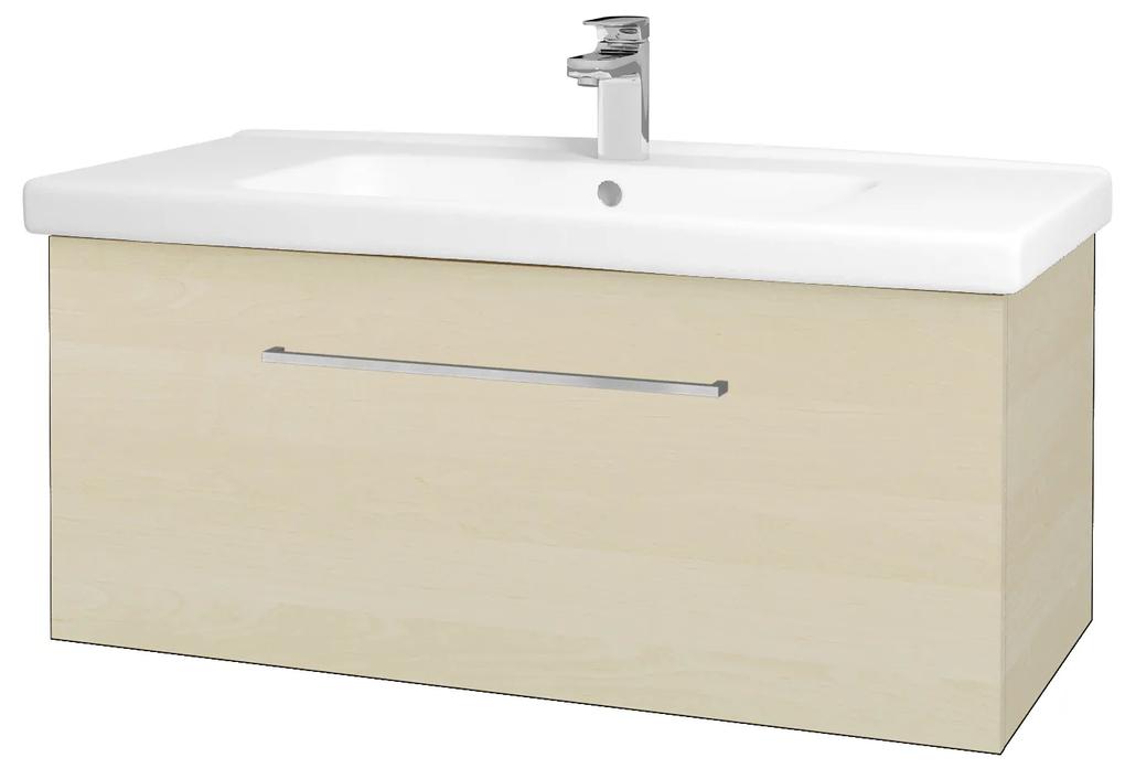 Dřevojas Koupelnová skříň BIG INN SZZ 100 Varianta: N01 Bílá lesk / Úchytka T06 / D17 Colorado