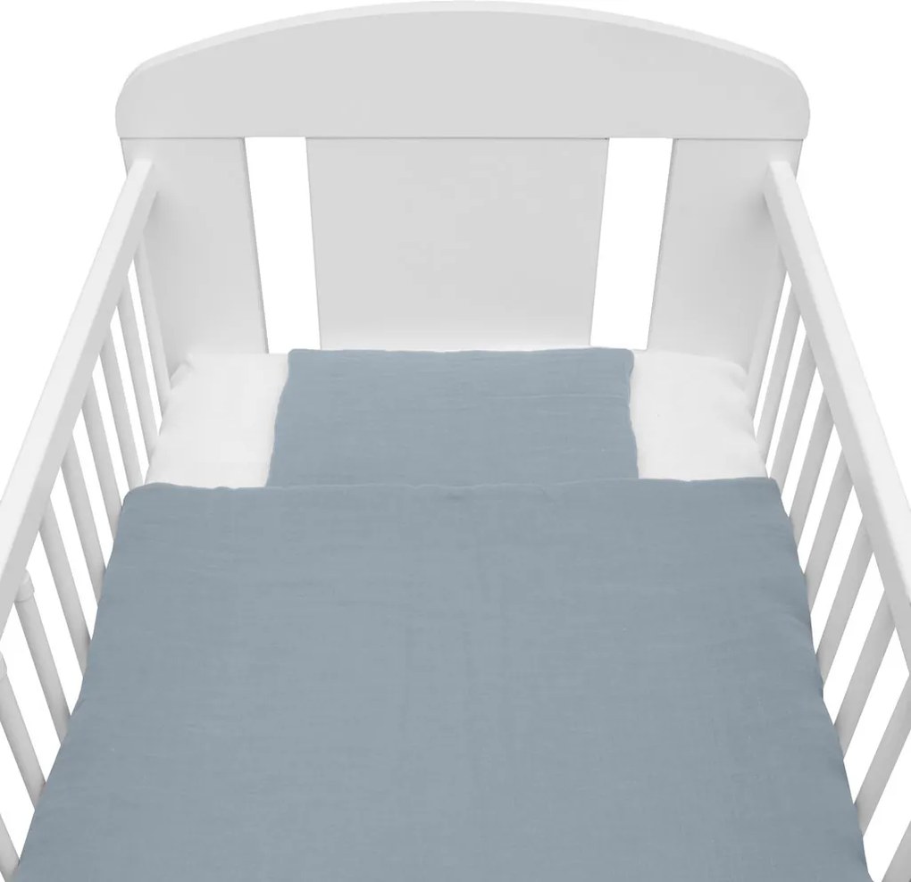 Mušelínový set s výplní New Baby 80x70 cm modrý