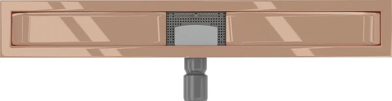 Mexen Flat tělo pro liniový odtok 70 cm, růžové zlato - 1615070