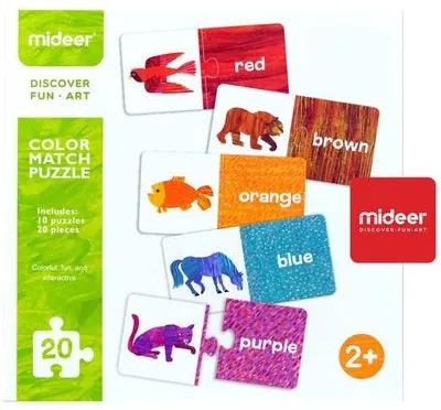 Mideer Spojovací puzzle barev v angličtině