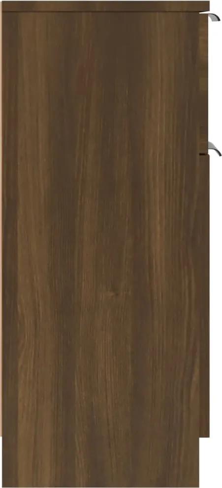 vidaXL Příborník 30 x 30 x 70 cm kompozitní dřevo [817004] Barva: kouřový dub