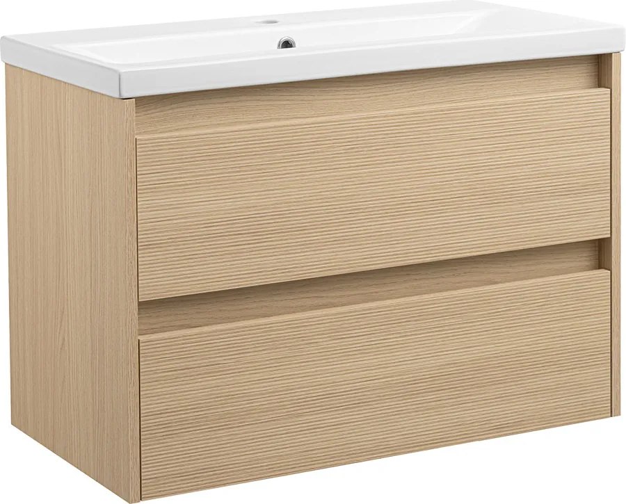 Comodo Koupelnová skříňka s keramickým umyvadlem Arwood DL 80
